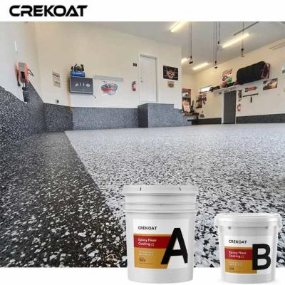 Cina Garages Epoxy Flake Floor Coating Composed Of Epoxy Resin Colored in vendita