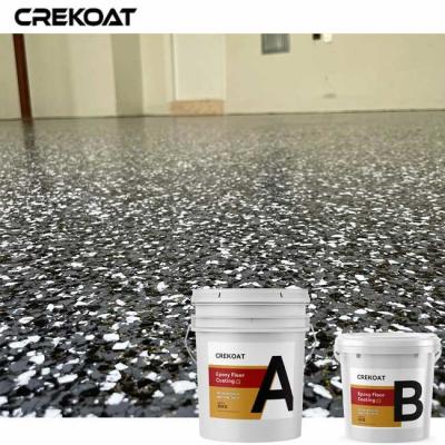 Cina Residential Epoxy Flake Floor Coating Customizable For Hospital in vendita