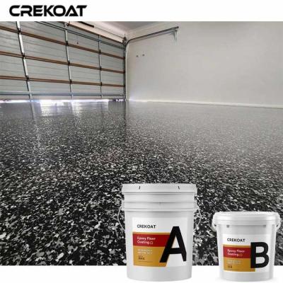 Cina Garages Epoxy Flake Floor Coating Composed Of Epoxy Resin Colored in vendita