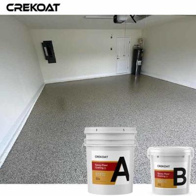 Cina Long Lasting Epoxy Flake Floor Coating Paint With Grey Color Chips in vendita