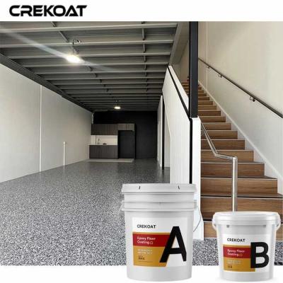 Cina Decorative Flakes Epoxy Floor Clear Top Coat For Commercial Spaces in vendita
