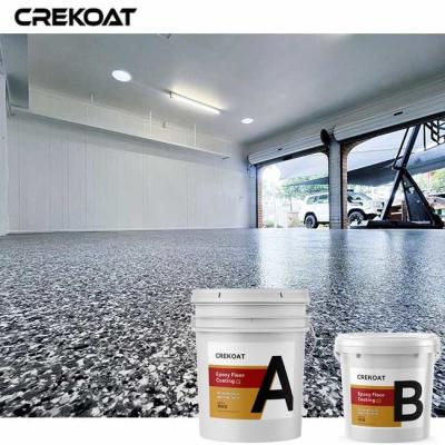 Cina High Gloss Epoxy Flake Floor Coating UV Resistant Excellent Adhesion in vendita
