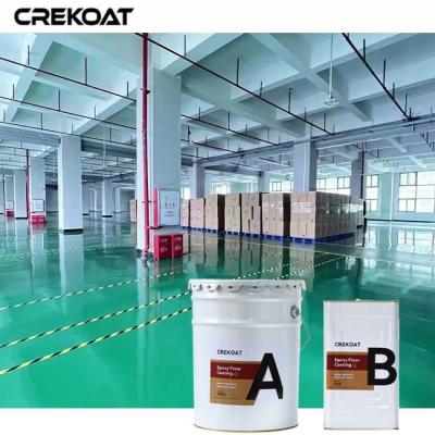 China Zware industriële epoxy vloercoating decoratieve duurzame optie voor commerciële ruimtes Te koop