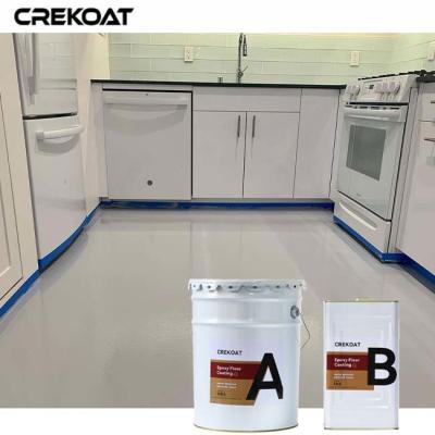 China Hoge vochtbarrière industriële epoxyvloercoating voor vochtige omstandigheden Te koop
