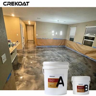 Cina Effetti decorativi Rivestimento metallico di pavimenti poliaspartico con pigmenti o fiocchi metallici in vendita