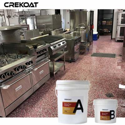 China Vochtbestendige epoxy-vloercoating met vlokken Te koop