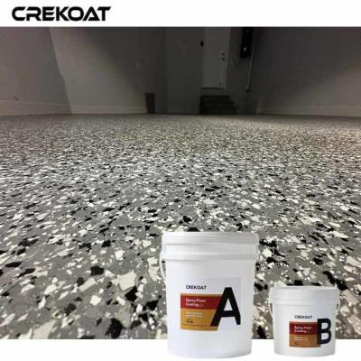 China Vinnige harding volledig vlok Epoxy vloercoating voor snelle project voltooiing naadloze afwerking Te koop