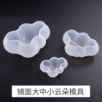 China Dropping glue mold cute cloud DIY mold large, medium, small cloud mirror silicone mold for sale
