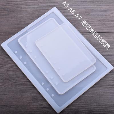 China DIY mold, notebook cover, crystal dropper mold, A5 A6 A7 notebook surface, silicone mold for sale