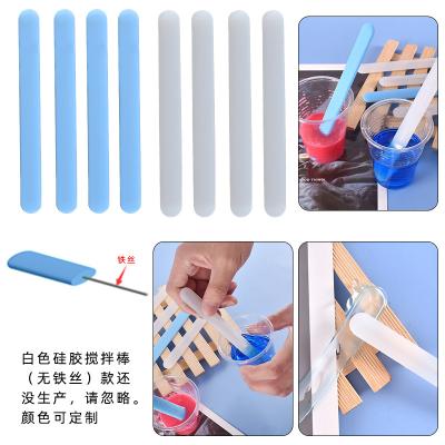 China DIY crystal dropper mold silicone stirring rod practical production dropper tool for sale