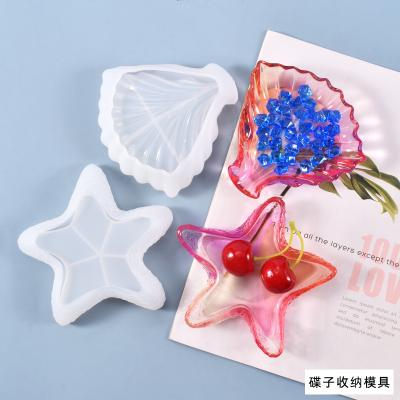 China DIY crystal dropper mold, leaf starfish dish, fruit accessory storage box, silicone mold wholesale for sale