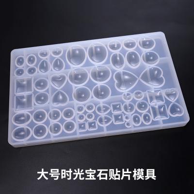 China DIY Crystal Dropping Glue Patch Mold Time Gem Patch Pendant Silicone Grinding Tool Style Size for sale