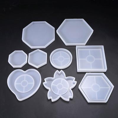 China Spot wholesale silicone flowerpot base tea cup pad crystal drip glue DIY mold grinding tool Easter for sale
