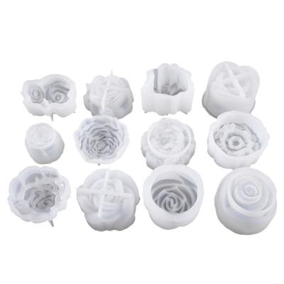 China Yumei Crystal Dropping Glue Flower Mold DIY Jewelry Multiple Flower Mirrors Three Dimensional Flower Silicone Mold for sale