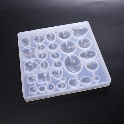China DIY Crystal Dropping Glue Patch Mold Time Gem Patch Pendant Silicone Grinding Tool Style Size for sale