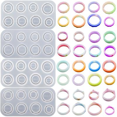 China DIY Ring Grinding Flat Cat Ear Curved Diamond Dry Flower Mirror Ring Crystal Dropping Silicone Mold for sale