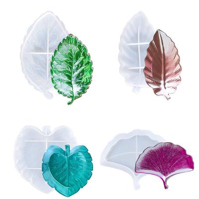 China DIY crystal dropper mold, leaf storage tray, fruit dish, silicone mold for sale