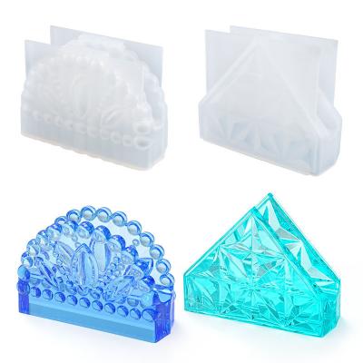 China DIY crystal dropper resin grinding tool card manual, tissue storage box, silicone mold source goods for sale