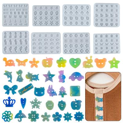 China DIY crystal dropper grinding tool, flower, fruit, small animal, crown, bow, button, silicone mold for sale