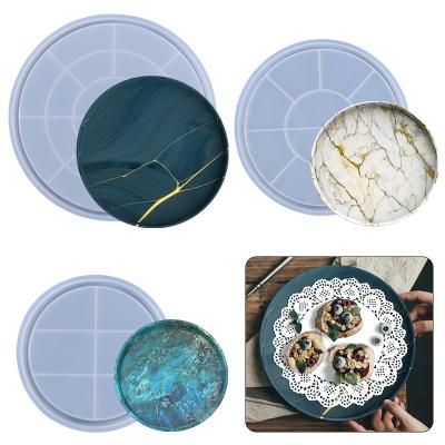 China DIY crystal dropper mold fruit meal bag circular tray multi-purpose practical silicone mold wholesale for sale