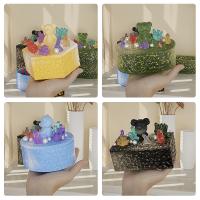 China DIY Resin Diamond Storage Box Mould Rectangular Oval Hexagonal Stackable Storage Jar Silicone Mold for sale