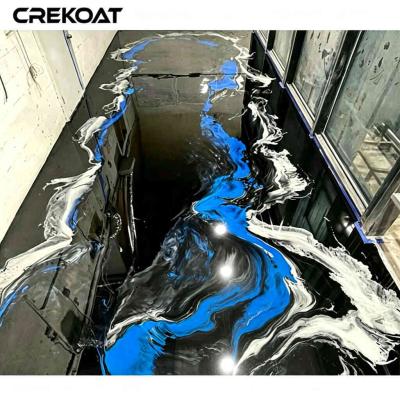 China Industrial Concrete Metallic Epoxy Floor Coating With Resin And Pigments for sale