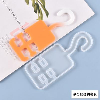 China DIY Crystal Dropper Mold Hanging Hanger Car Multifunctional Hook Silicone Mold Spot Wholesale for sale
