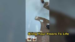 Epoxy colored sand floor paint isn't a still image. It's a moving picture.