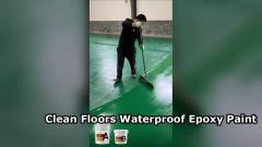 Epoxy floor paint: dense coating, does not absorb water or oil, and does not harbor bacteria.
