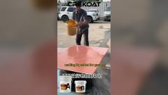 Is the old ground dirty and dusty? Try epoxy colored sand floor paint!