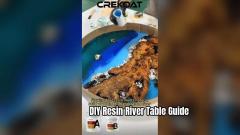 How many steps does it take to turn wood into a resin river table?