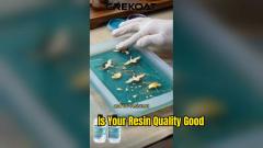 Epoxy resin can be polished and carved.