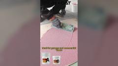 Epoxy colored sand floor paint, turning the floor into a high-end matte canvas.