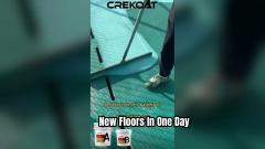 Floor renovation with only one day. Acrylic floor paint makes it happen.