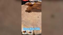 Try the epoxy resin river table! Move the ocean and galaxy into the living room