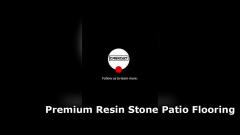 Want a premium patio floor? The answer: resin washed stone.