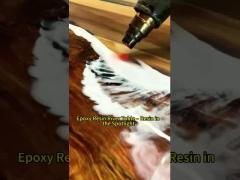 I didn't expect the epoxy resin river table to match Wabi Sabi style like this