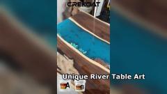 Your home deserves a one-of-a-kind epoxy resin river table.