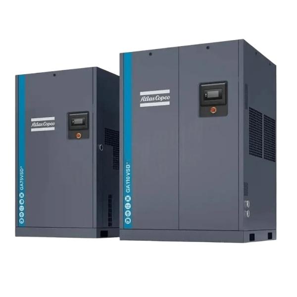 Quality GA75 VSD+ Rotary Screw Style Air Compressor 75kW 100HP IPM Variable Speed Drive for sale
