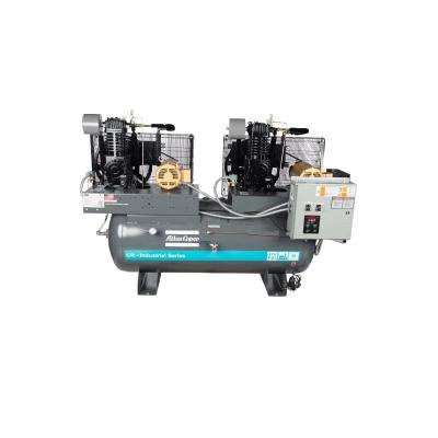 China 2020041608 Oil Free Compressors 15HP 460V 3Ph 120Gal Horizontal Industrial Duplex Piston for sale