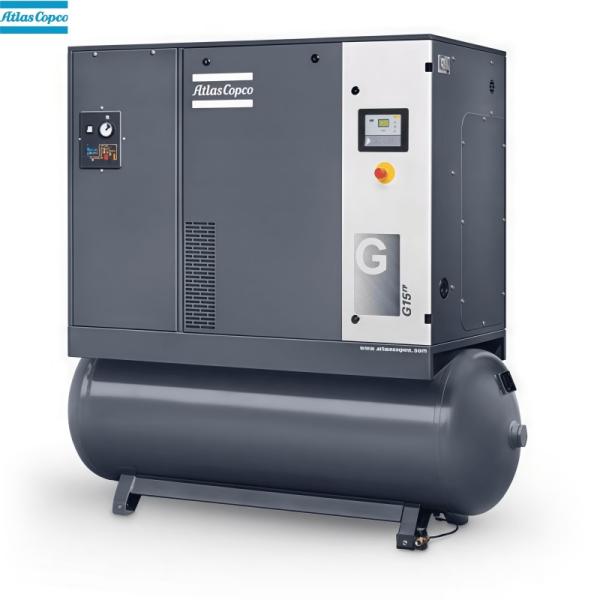 Quality G15FF 20 Hp Rotary Screw Air Compressor 15kW 8.5 Bar With Integrated Dryer Filter for sale