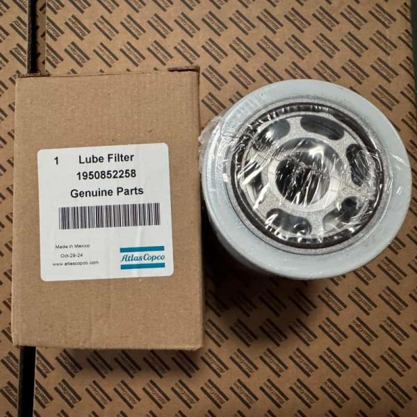 Quality Atlas Copco Oil Filter 1950852258 Genuine Screw Compressor Oil Filter Element for sale
