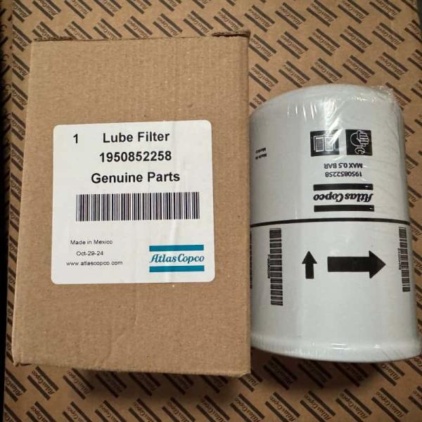 Quality Atlas Copco Oil Filter 1950852258 Genuine Screw Compressor Oil Filter Element for sale