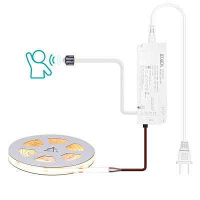 China LETARON COB LED Streifenlicht 24V LED-Bandlicht, 480 LEDs/M, superhelles High Lumen 3000K Warmweiß 3m, dimmbar mit 3M Klebeband, 30W UL Netzteil, PIR-SCHALTER für Schlafzimmer, Zuhause, Küche DIY zu verkaufen