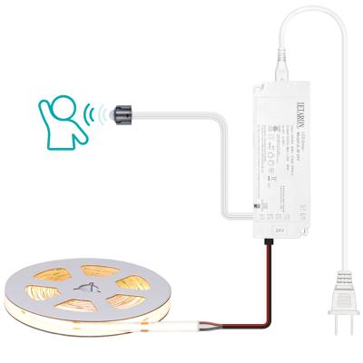 China 3000K Warm White COB LED Under Cabinet Lighting Strip with PIR Motion Sensor Switch & Driver Kit for sale