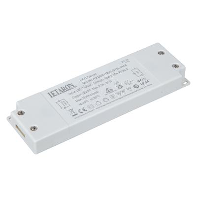 China Customized LED Solution Waterproof Led Driver Ip44 30W 12V Letaron Bathroom Mirror 16.5mm Slim LED Driver for sale