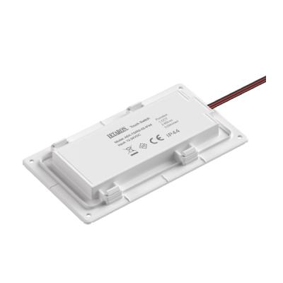 China IP44 Dual-Key Touch + Microwave Sensor Switch, Dimmable CCT LED Controller DC12/24V for sale