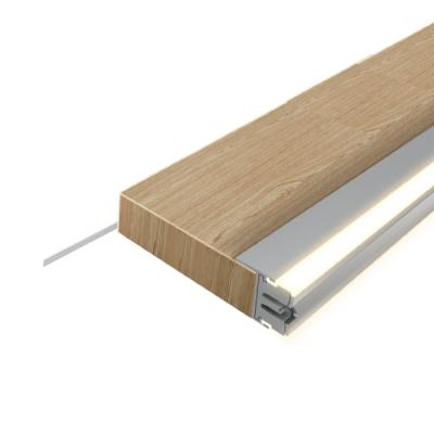 China Letaron Vertical Up Down Glow Cabinet Rear Panel LED Light Slim Aluminum Profile Lighting for sale