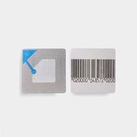 China RF Rf Security Soft Label Barcode Sensor Tags Anti - Theft  Transparent for sale