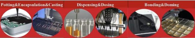 Robot Two Part Ab Part Glue Epoxy Resin Silicone Polyurethan Resin Dispenser Automatic Robot with Camera Capturing